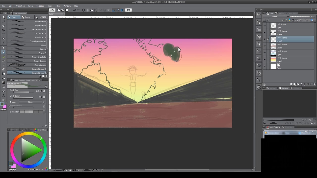 Creating background in manga studio for animation in MOHO - full time ...