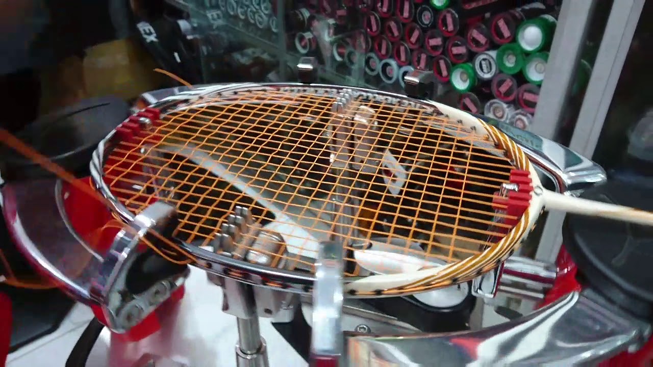 PROFESSIONAL BADMINTON RACKET STRINGING ASTEC WITH DIGITAL SETTING ...