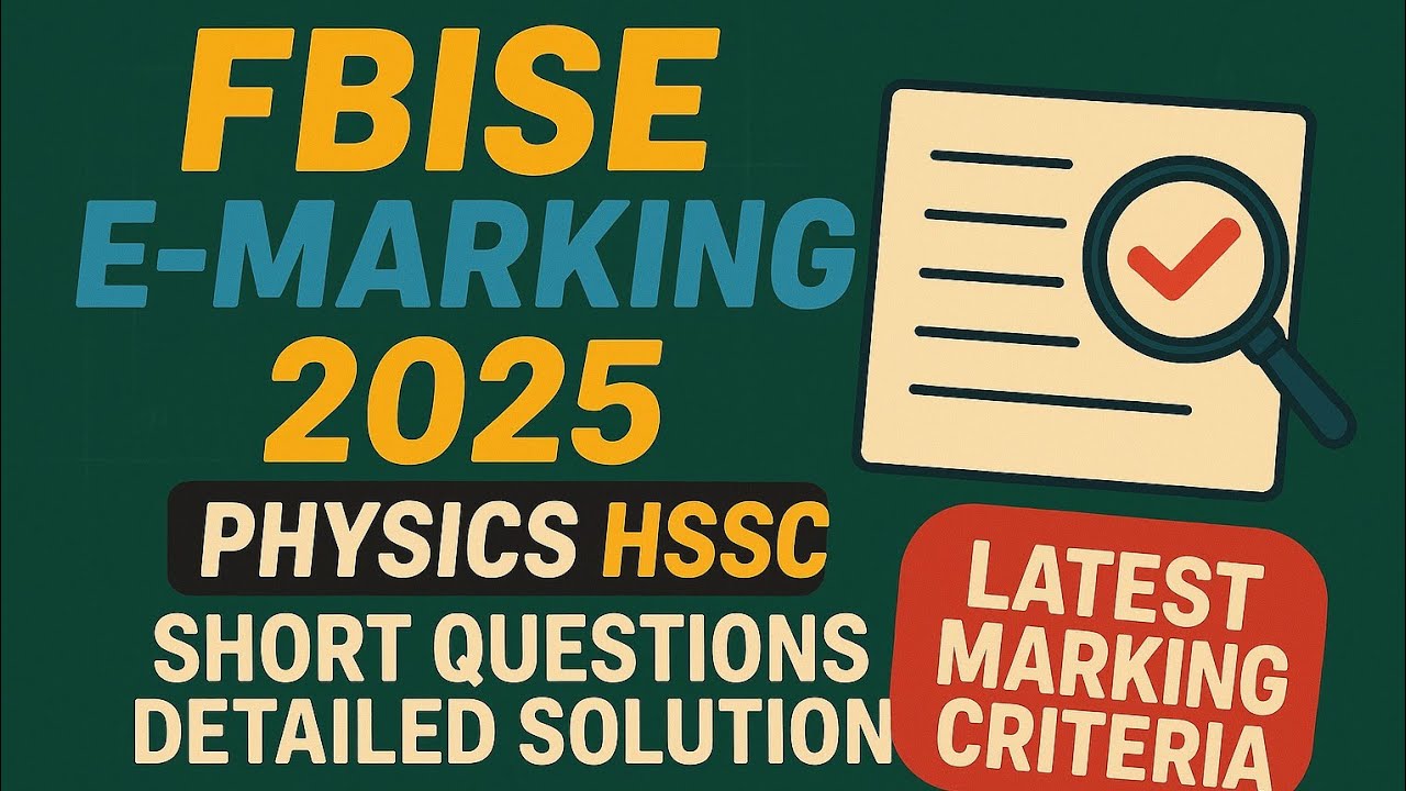 Fbise E-marking 2025 | fbise e paper checking | fbise paper Checking ...