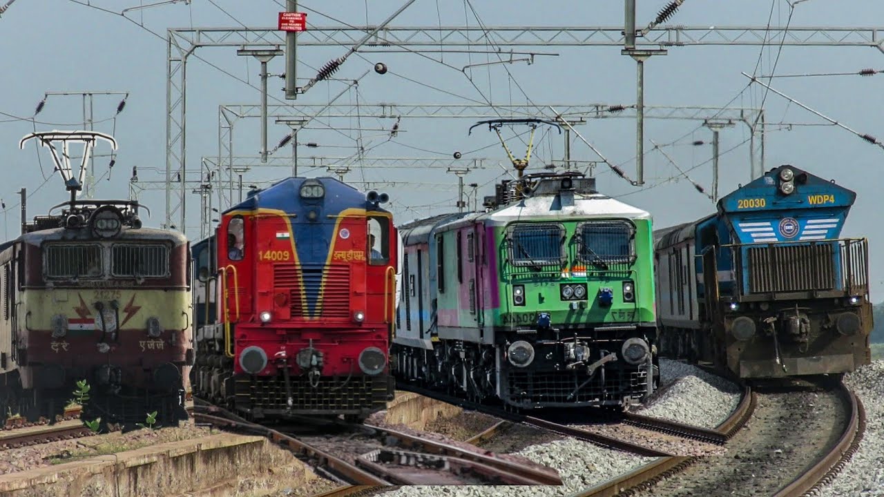 COLORFUL Trains and Diesel - Electric Locomotives | Indian Railways ...
