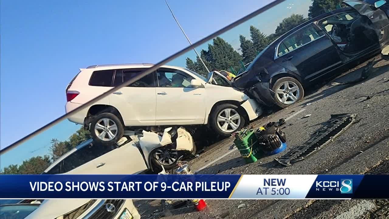 9-car pile up marks 41st crash in construction zone on I-80 in West Des ...