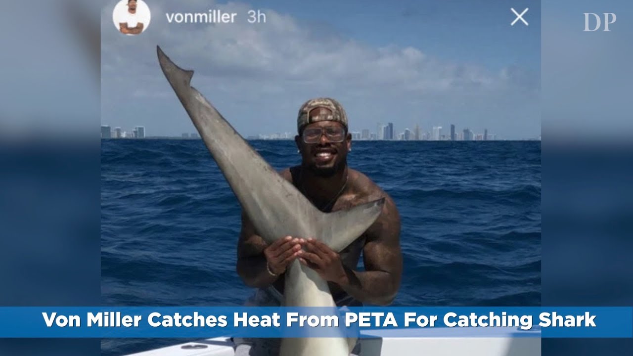 Von Miller Catches Heat From PETA For Catching Shark - YouTube
