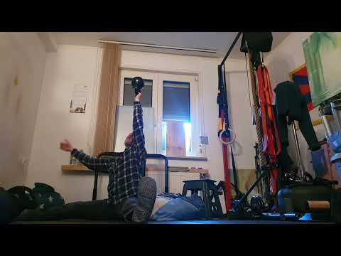 L-Sit BU Press@12kg/ Box Squat @40kg SB