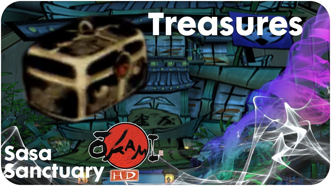Okami HD Gameplay Walkthrough Sasa Sanctuary Treasure Chests Locations ...