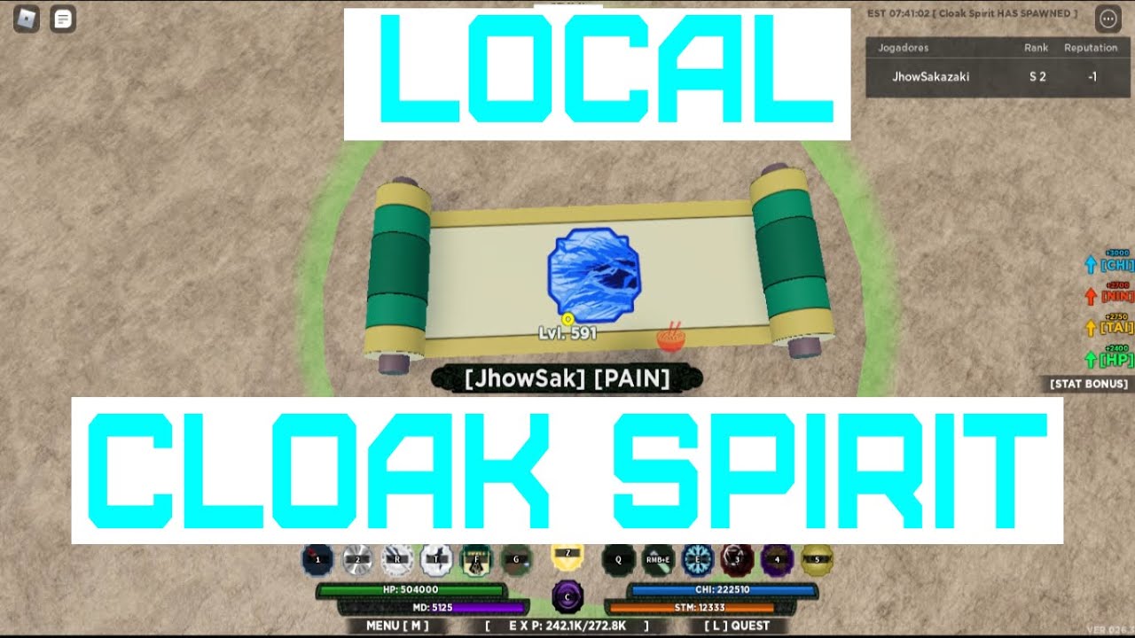 ROBLOX - SHINDO LIFE - LOCAL - CLOAK SPIRIT - YouTube