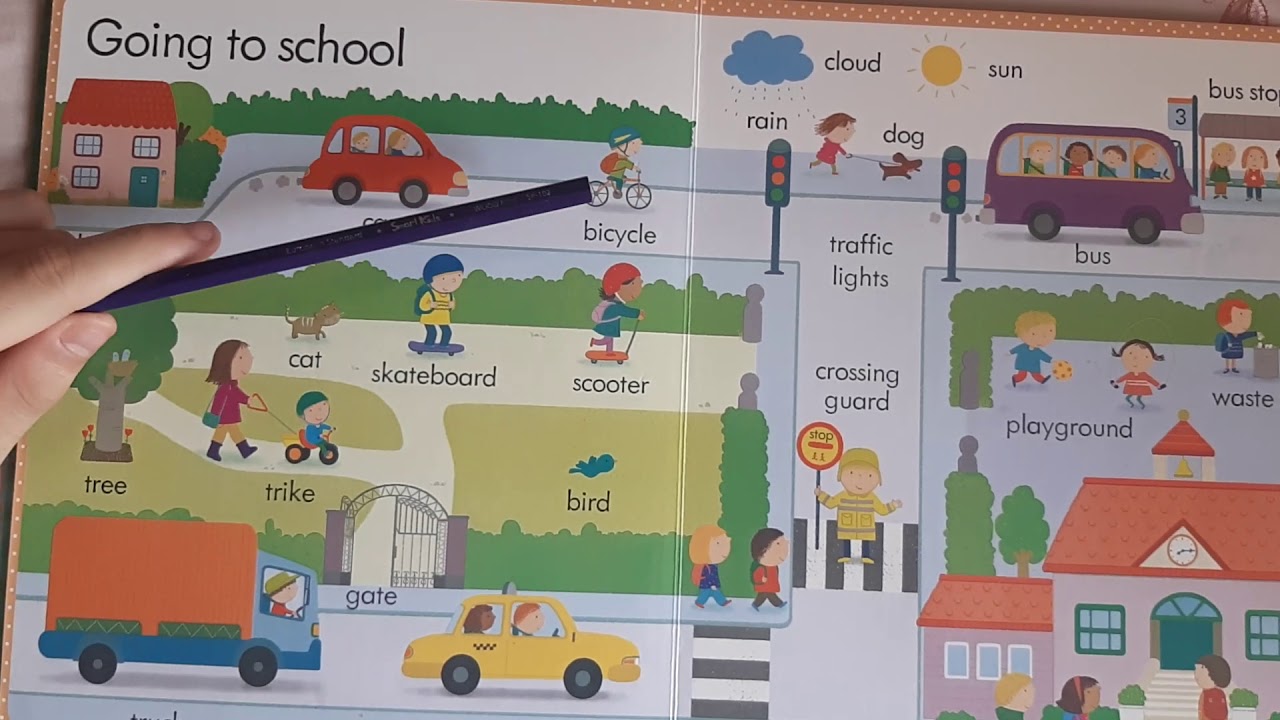 Usborne-My First Work Book About School (going to school) - YouTube