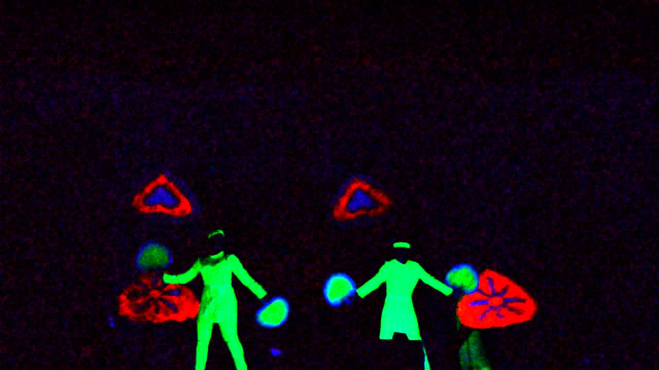 Ethnic black light dance - YouTube