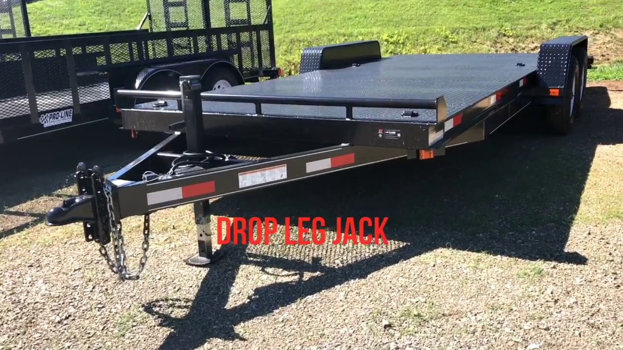 Pro-line Trailers 20' Steel Deck Car Hauler - YouTube