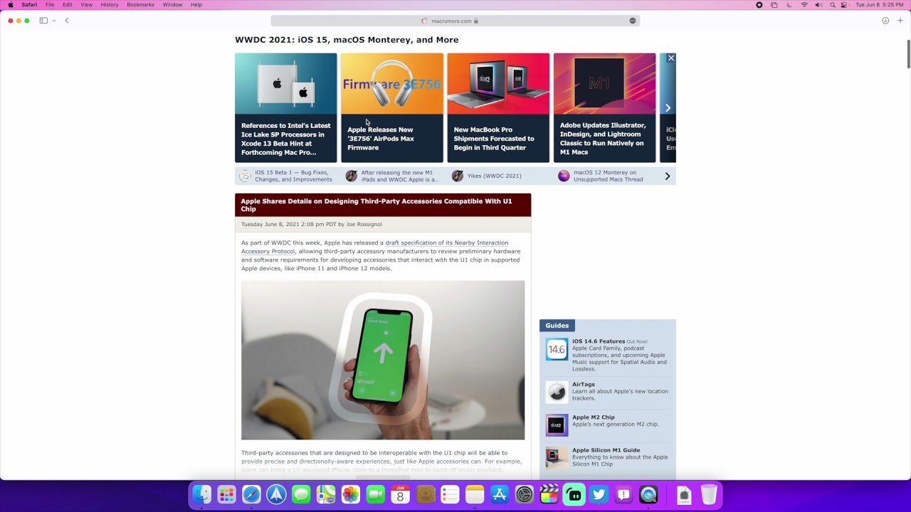macOS 12 Monterey - Safari UI and Updates - YouTube