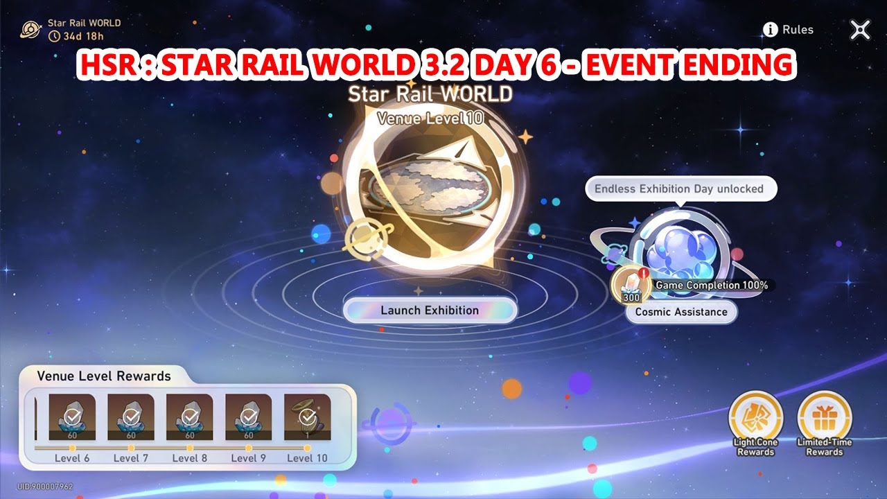 HSR : Star Rail WORLD Day 6 Event Ending | Unlimited Lv Assistant ...