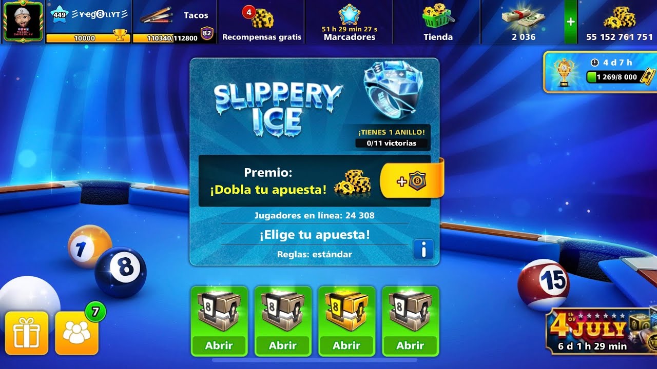 8 Ball Pool - Crazy Shots on a Crazy ICE TABLE with epic shots ...