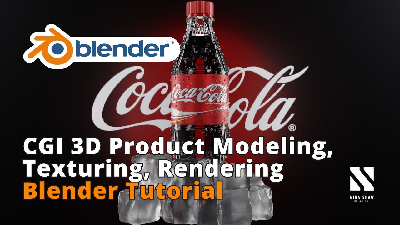 CGI Product Cola Bottle | Modeling, Texturing, Render, Animation | Blender Tutorial - YouTube