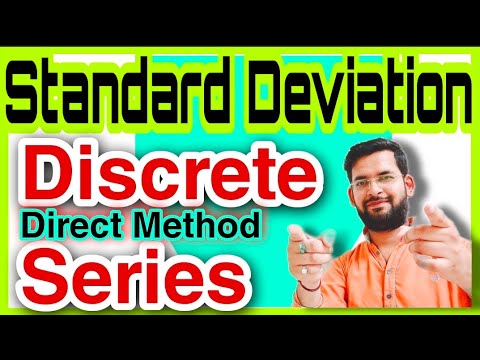 Standard deviation in discrete series | Standard deviation Statistics ...