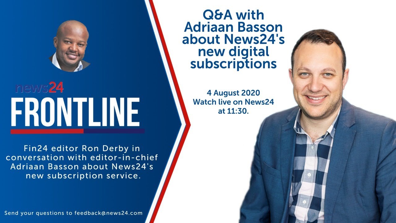 WATCH LIVE | Frontline: Q&A with News24 editor Adriaan Basson on ...