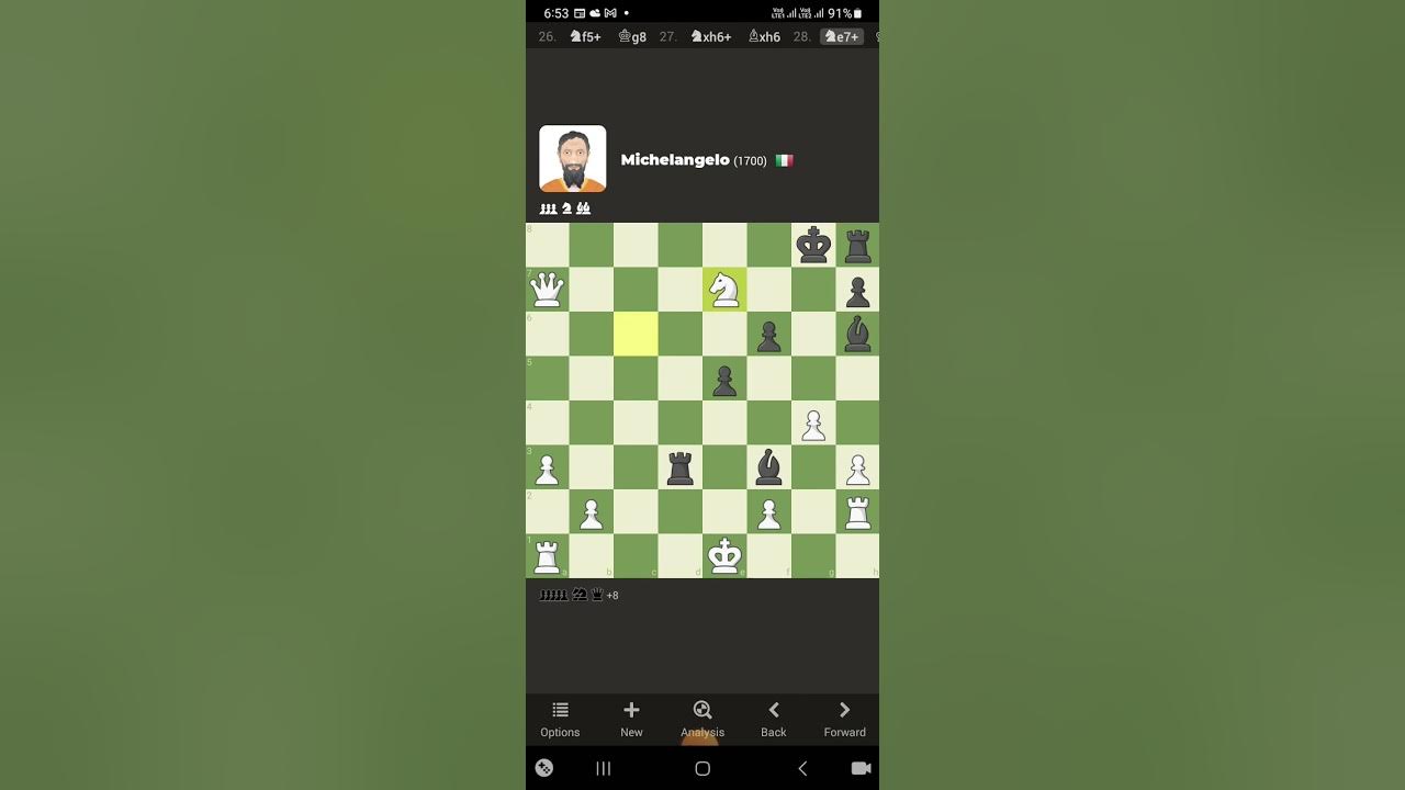 How To Defeat the Chess Bot Michelangelo (1700), Method 6, #chess #checkmate #checkmatepatterns ...