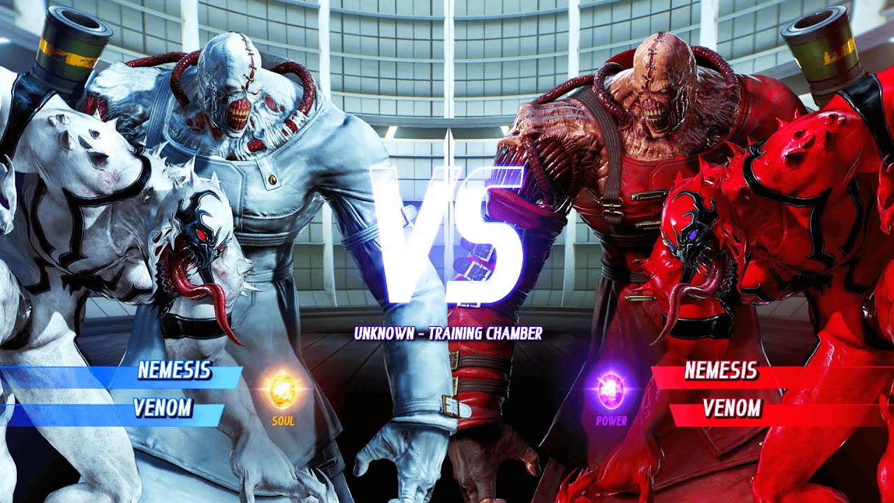 Nemesis & Carnage vs Red Nemesis & Red Venom (Hardest AI ) Marvel vs ...