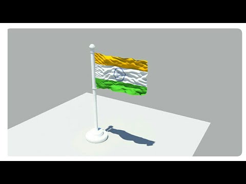 how to draw national flag in 3d | India national flag drawing ...