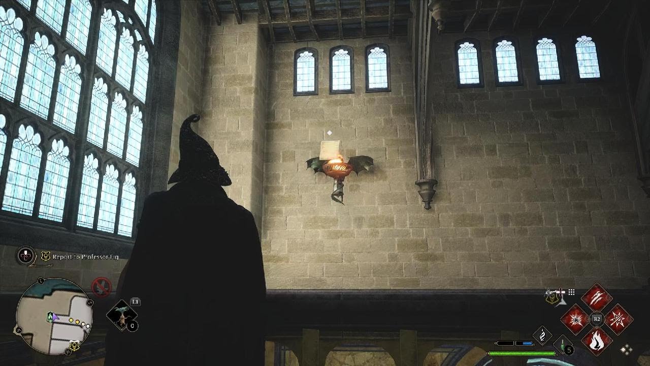Hogwarts Legacy | How to light the dragon sconce outside Professor Fig ...