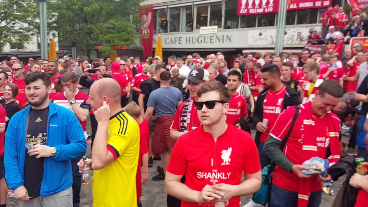 Liverpool Fanzone Basel-Warm Up -18 Mai 2016-(2) - YouTube