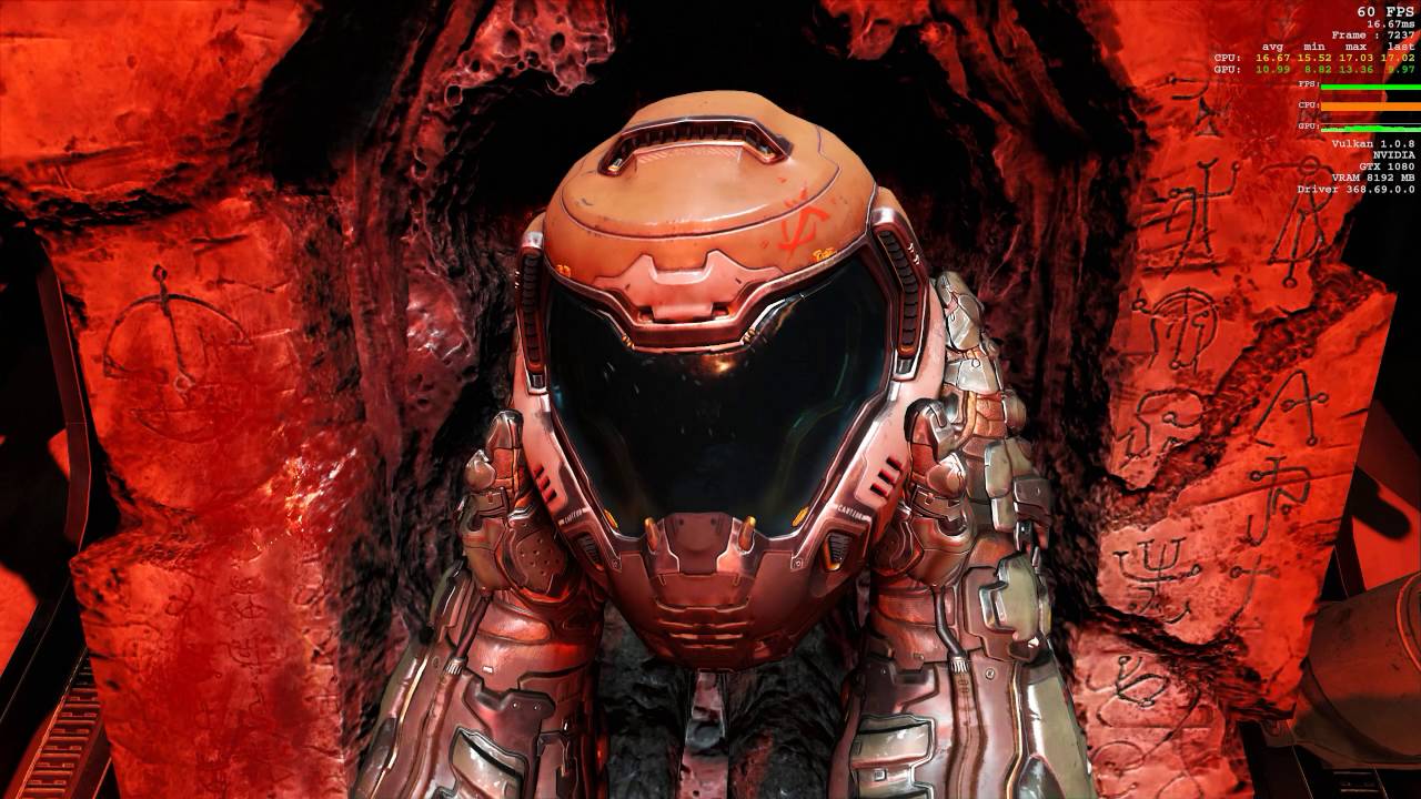 Doom 1440P Nightmare settings Vulkan API GTX 1080 test - YouTube