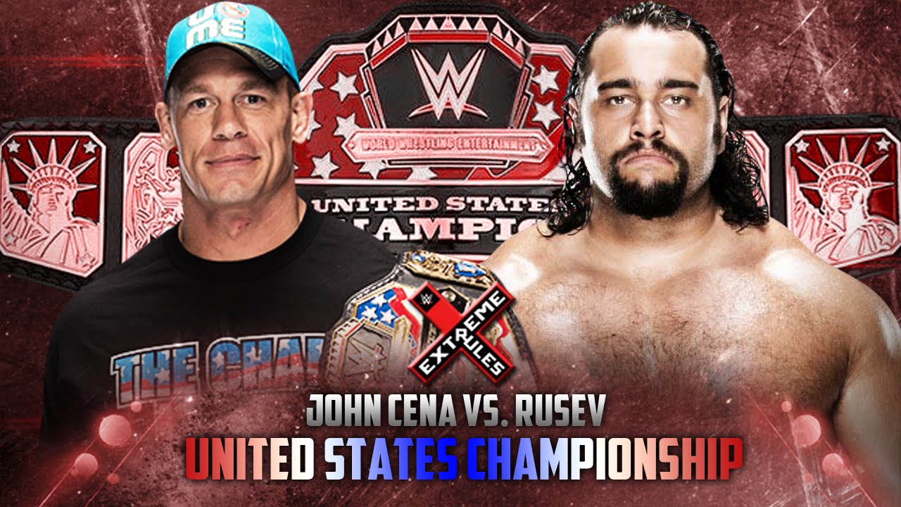 WWE Extreme Rules 2015 - John Cena vs Rusev (Russian Chain Match - US ...