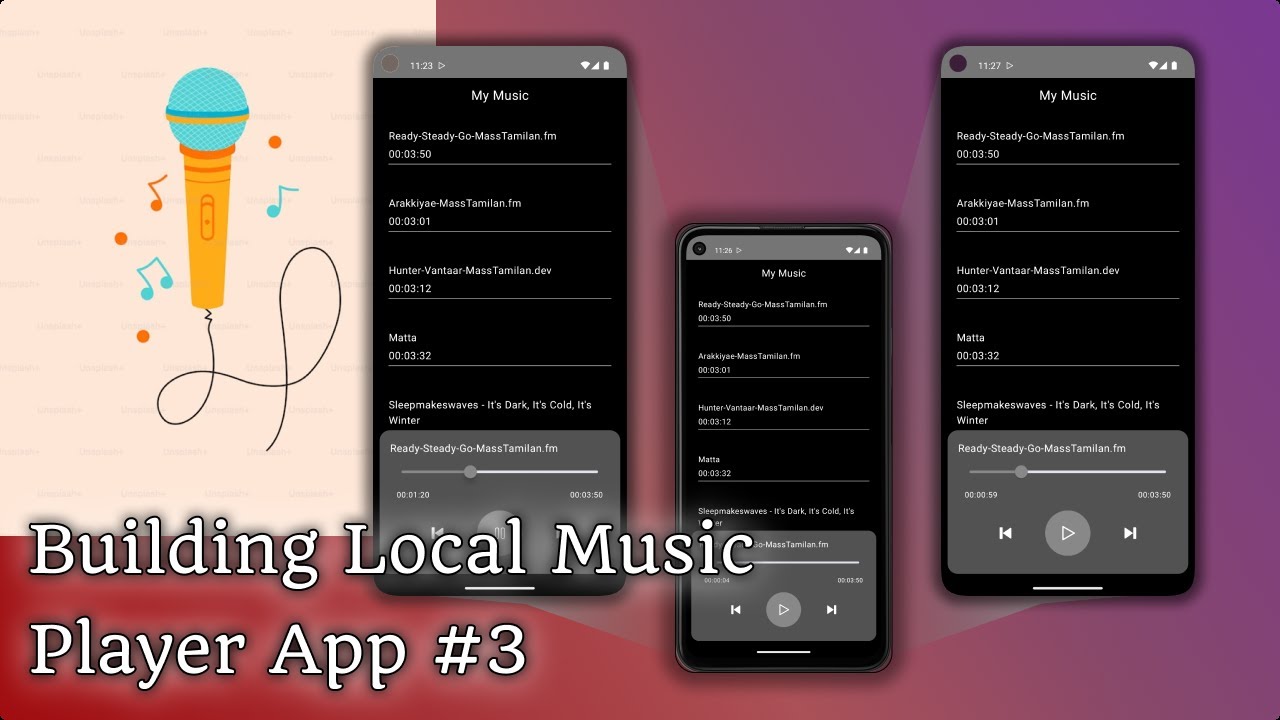 Building Local Music Player App📱 : Foreground service, Communication ...