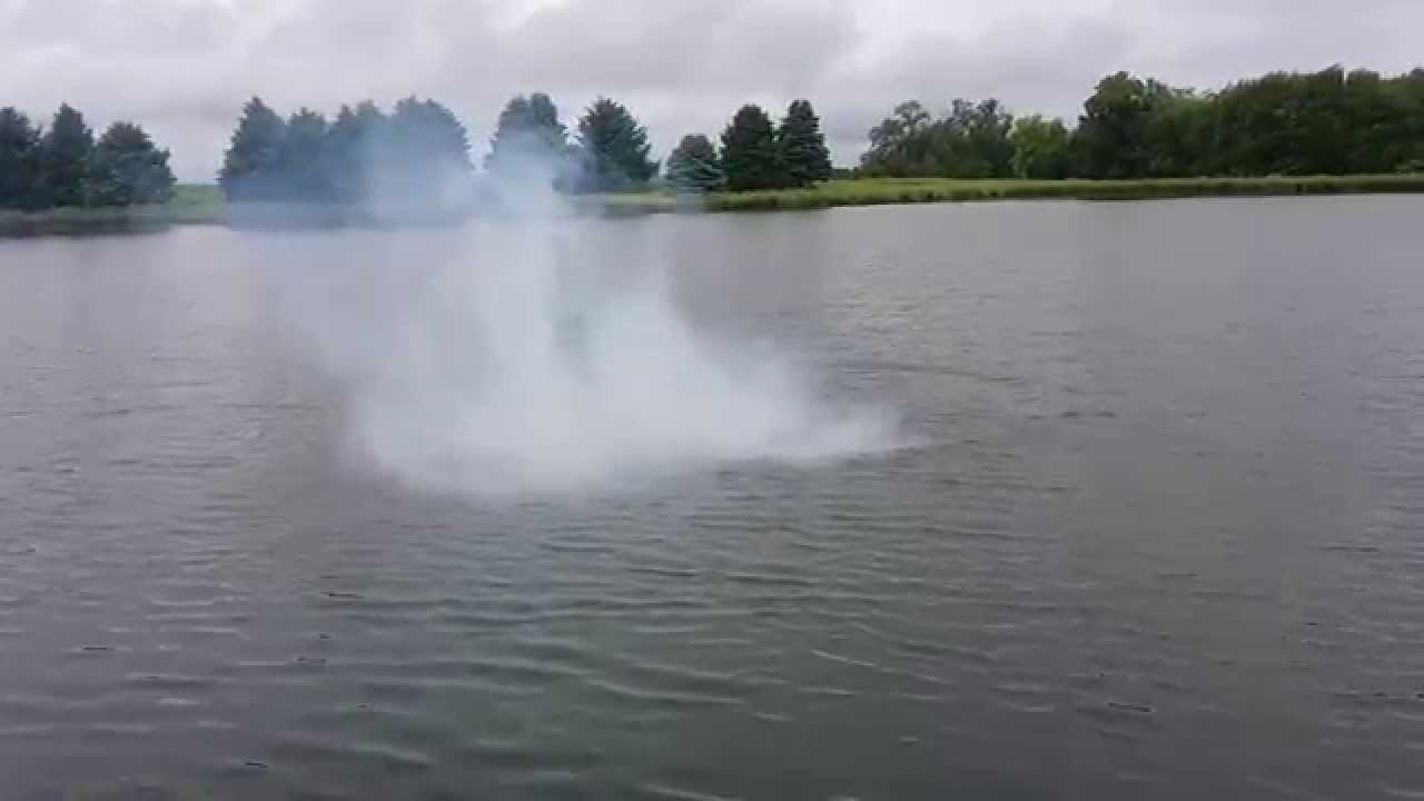 LCT Quarter stick of dynamite blowing up in water!! - YouTube