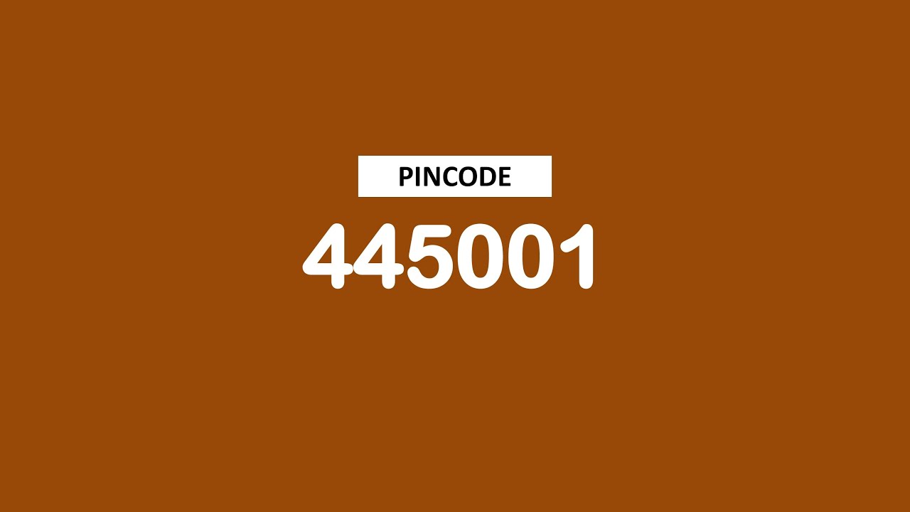 Pincode 445001 - Moha, Awdhutwadi Yavatmal, Sawar & More - YouTube