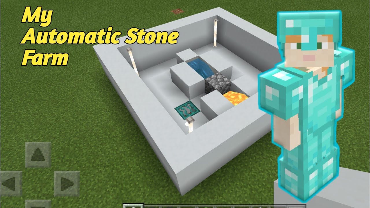 How To Make A Stone Farm In Minecraft.. - YouTube