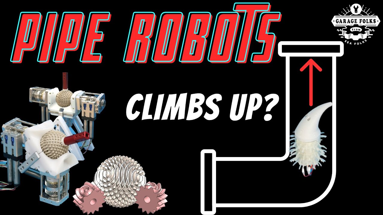 Pipe inspection robot based on the same engineering philosophy as the ...