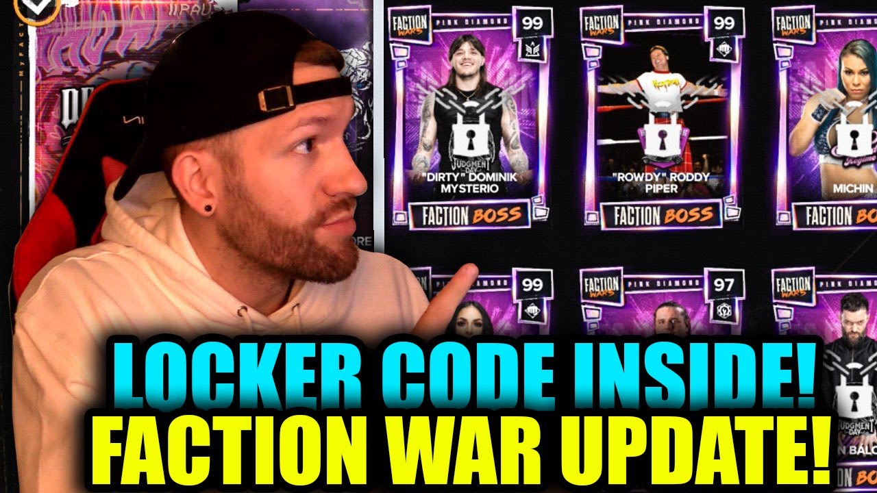 *LOCKER CODE & FACTION WARS UPDATE* Free Packs, New Bosses & MORE! WWE ...