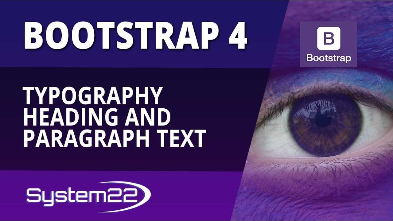 Bootstrap 4 Basics Typography Heading And Paragraph Text YouTube bootstrap-4-basics-typography-heading-and-paragraph-text-youtube