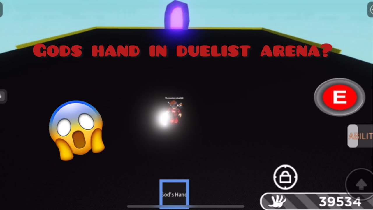 WHAT HAPPENS WHEN YOU USE GODS HAND ABILITY IN DUELIST ARENA? (Roblox ...