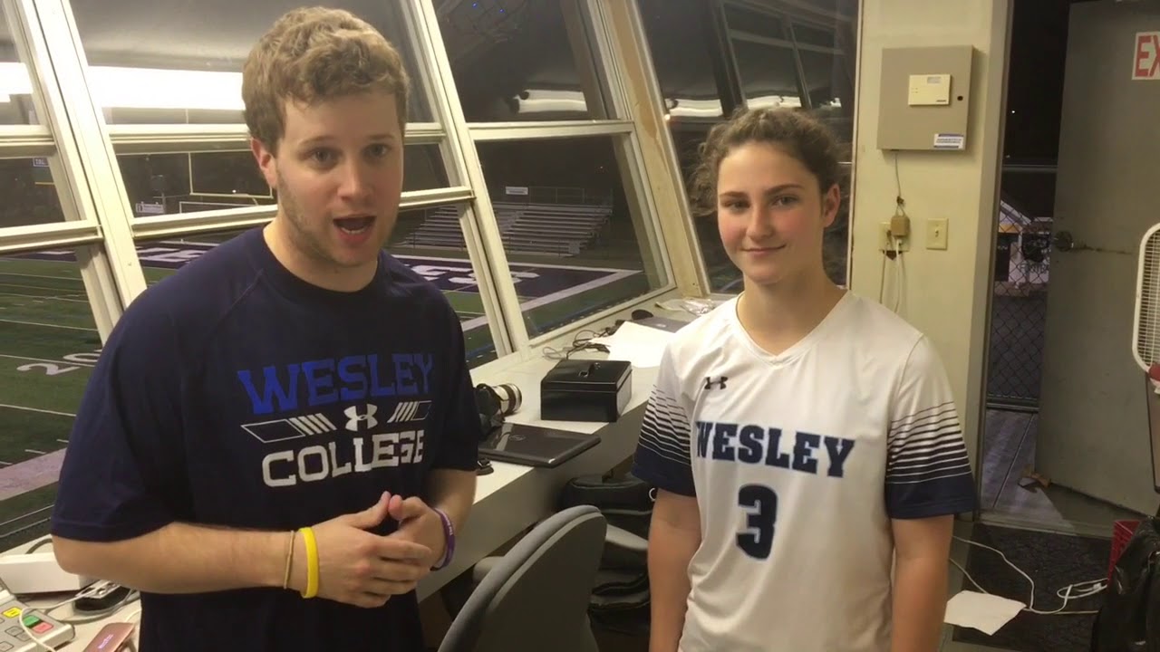 Wesley Women's Soccer Postgame Interview with Aleya Cummings and Coach ...