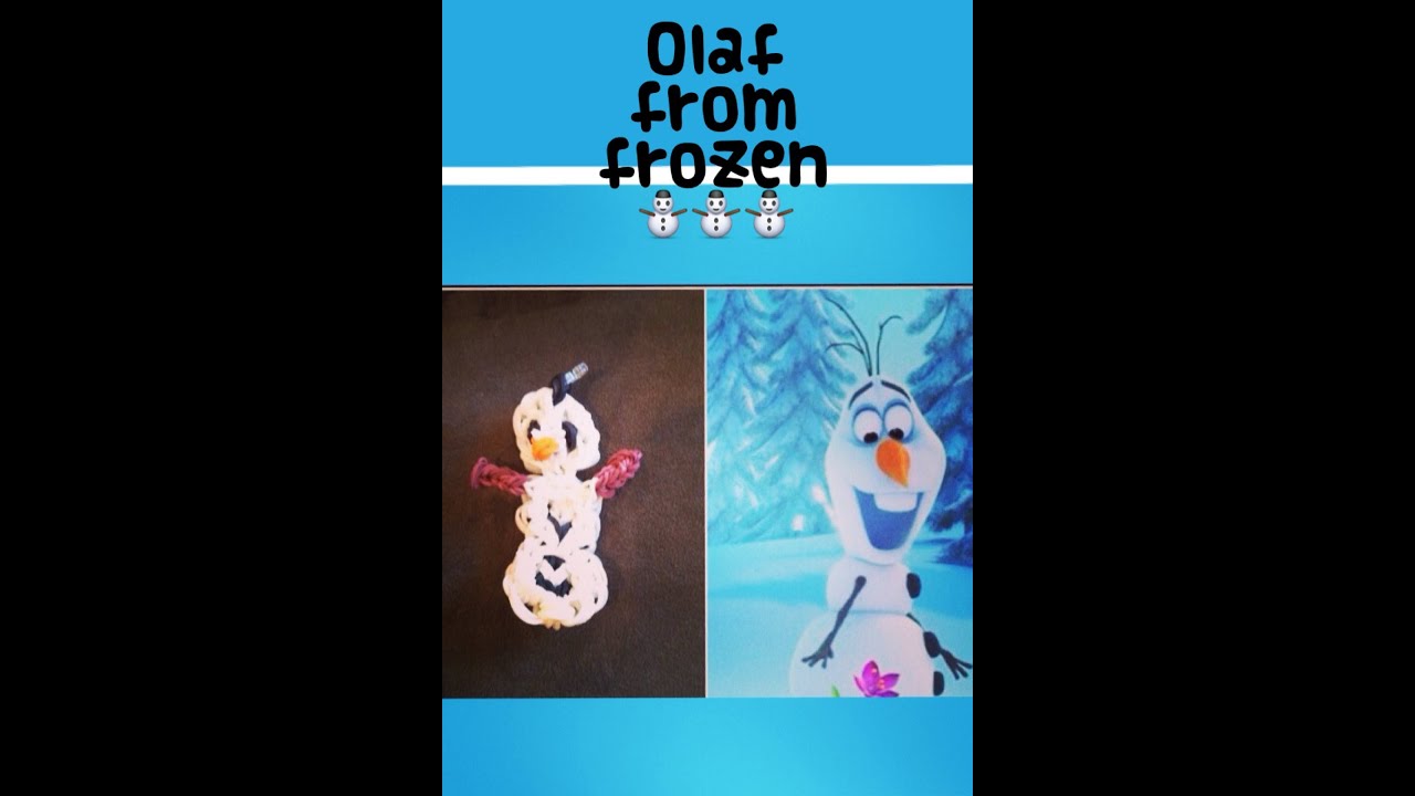 Rainbow Loom Olaf Tutorial - YouTube