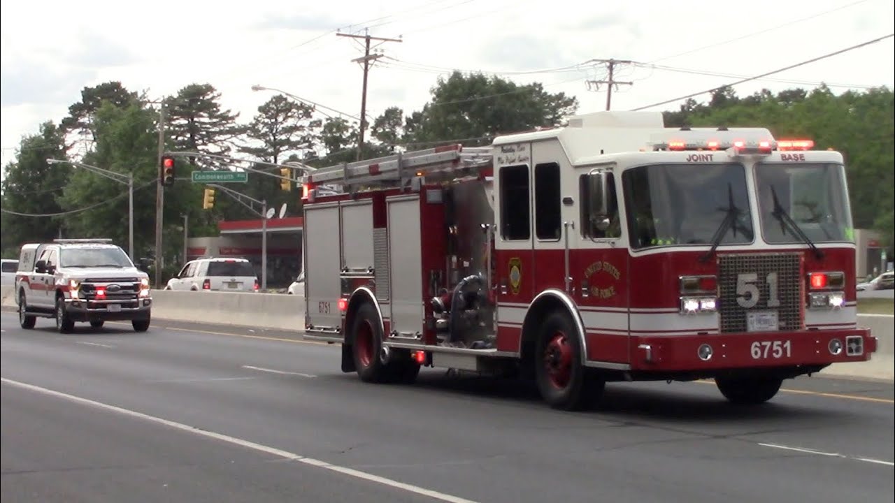 US Air Force Joint Base MDL Fire Department Engine 51 And Battalion 3 ...