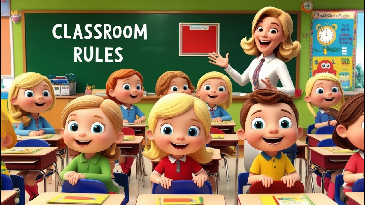 Classroom Rules Song for Kids – Fun Learning for Preschool Students # ...