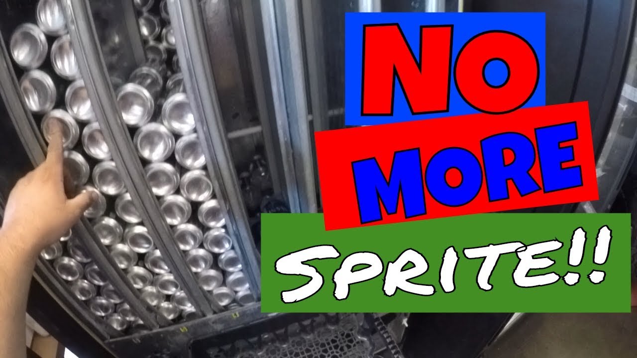 servicing vending machines | getting rid of all sprite!! - YouTube