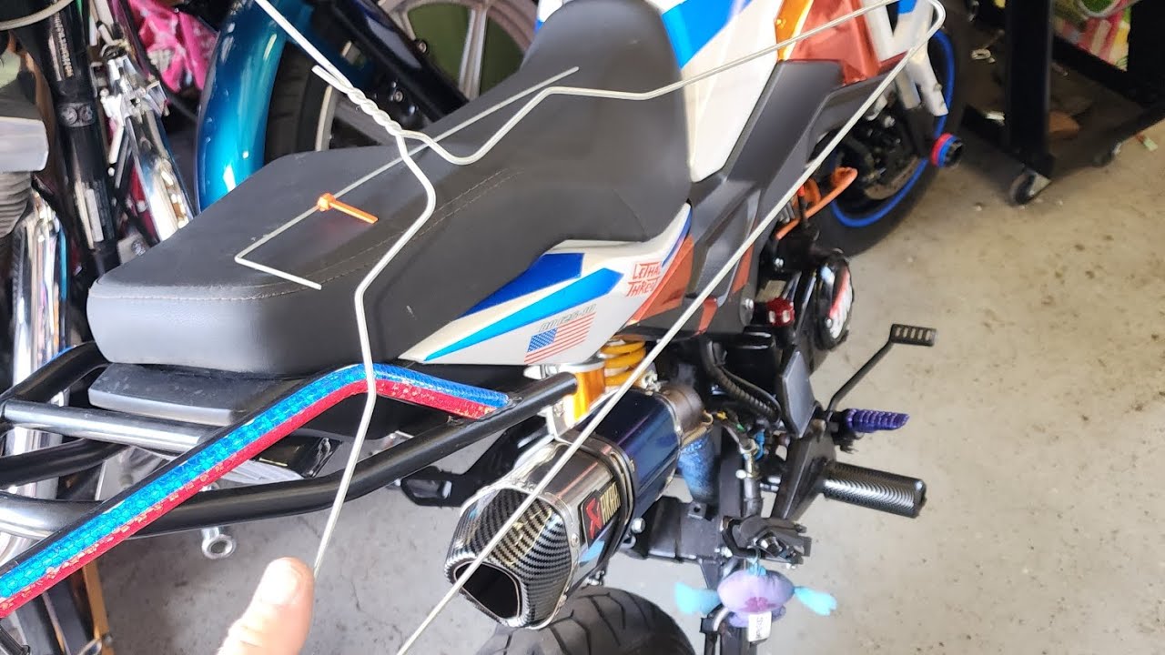 Boom Vader 125cc Rear tire adjustment made easy!!!!!! - YouTube