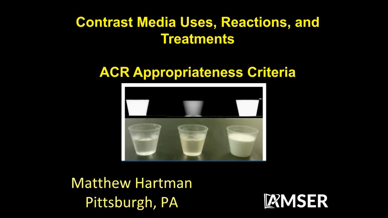 Contrast Uses, Reactions, and Treatments - YouTube