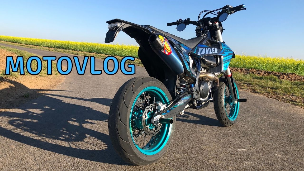 Husqvarna FE 501 - Supermoto - Fahrwerk - Dekor - Motovlog - YouTube