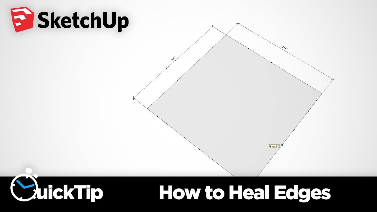 Quick Tip - How to Heal Edges in SketchUp - YouTube