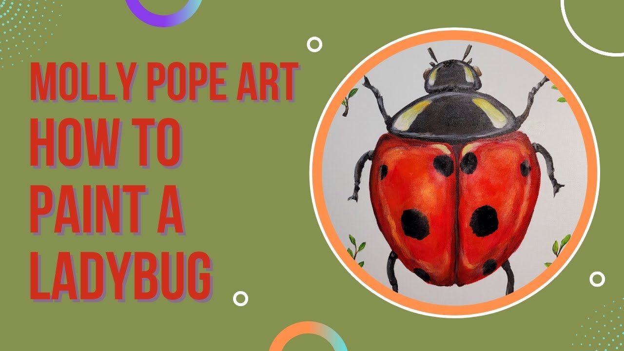 Easy, Beginner How to Paint a Ladybug - YouTube