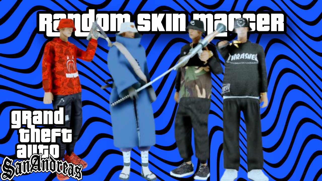 SHARE!! Skin Pack Random Skin MACCER GTA San Andreas - YouTube