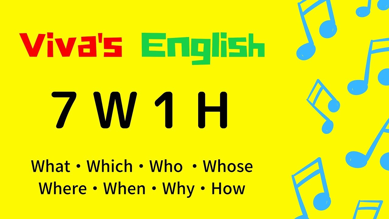【キッズ英会話】7W1Hを言えるかな？英会話のきほんを練習しよう！ - YouTube