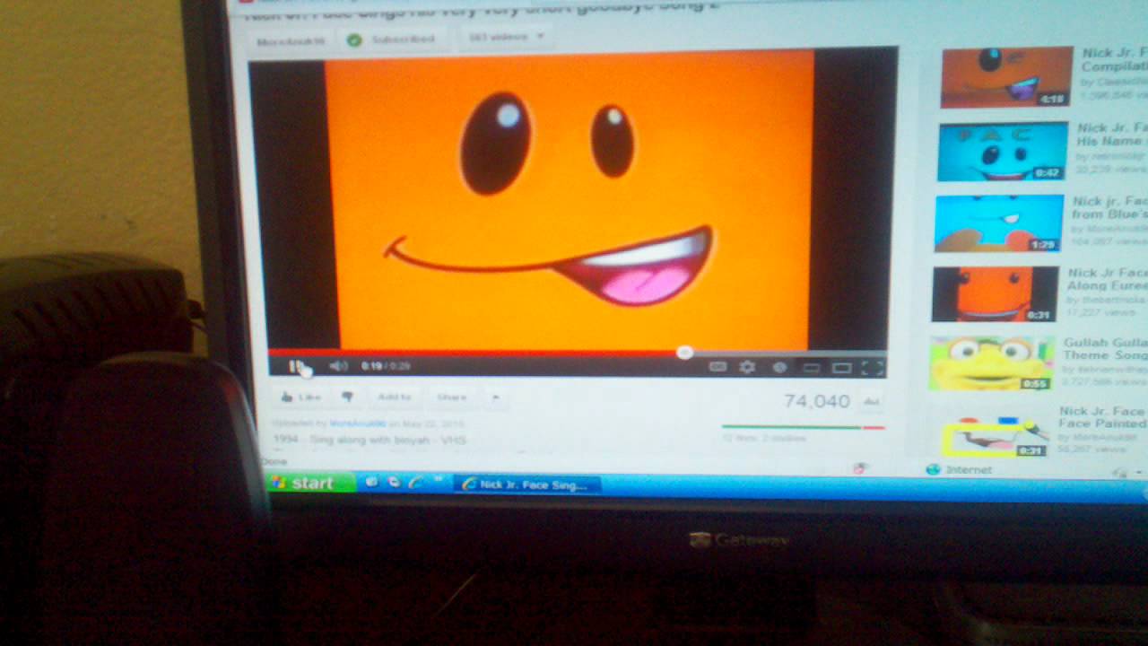Nick jr face says a very very short goodbye 2 - YouTube