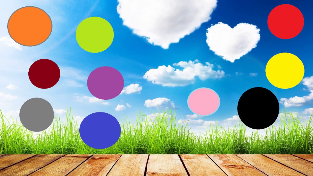 Learn the colors with the help of colored balls - YouTube