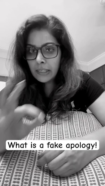 What is actually a fake apology? #humanbehavior #emotionalintelligence - YouTube