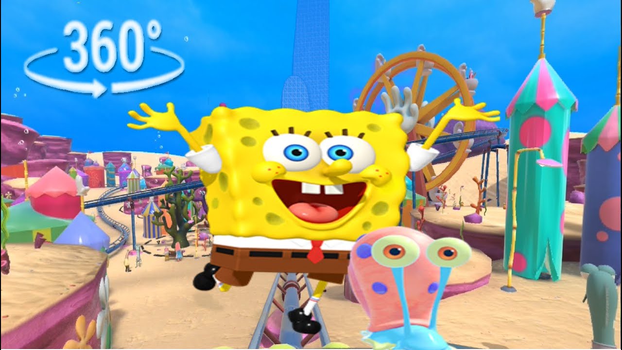 360° VR | SpongeBob Square Pants Roller Coaster in 360 Video - YouTube