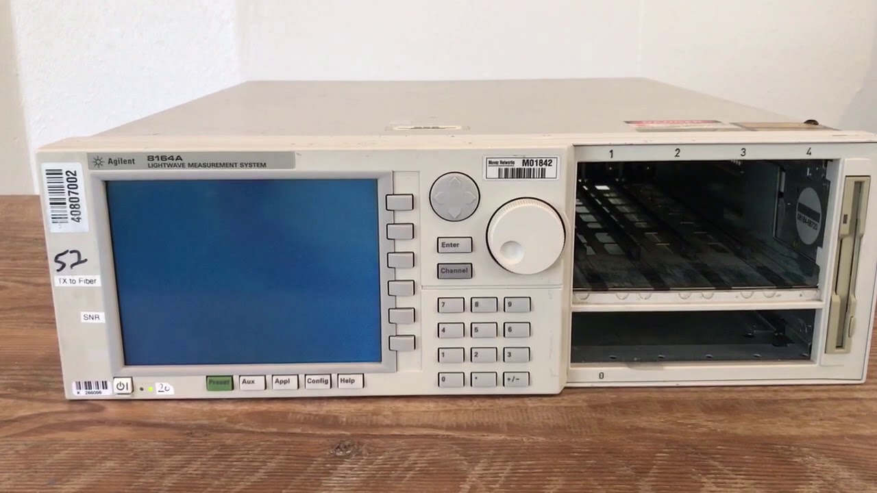 Agilent 8164 A Lightwave Measurement System (A# 46966) - YouTube